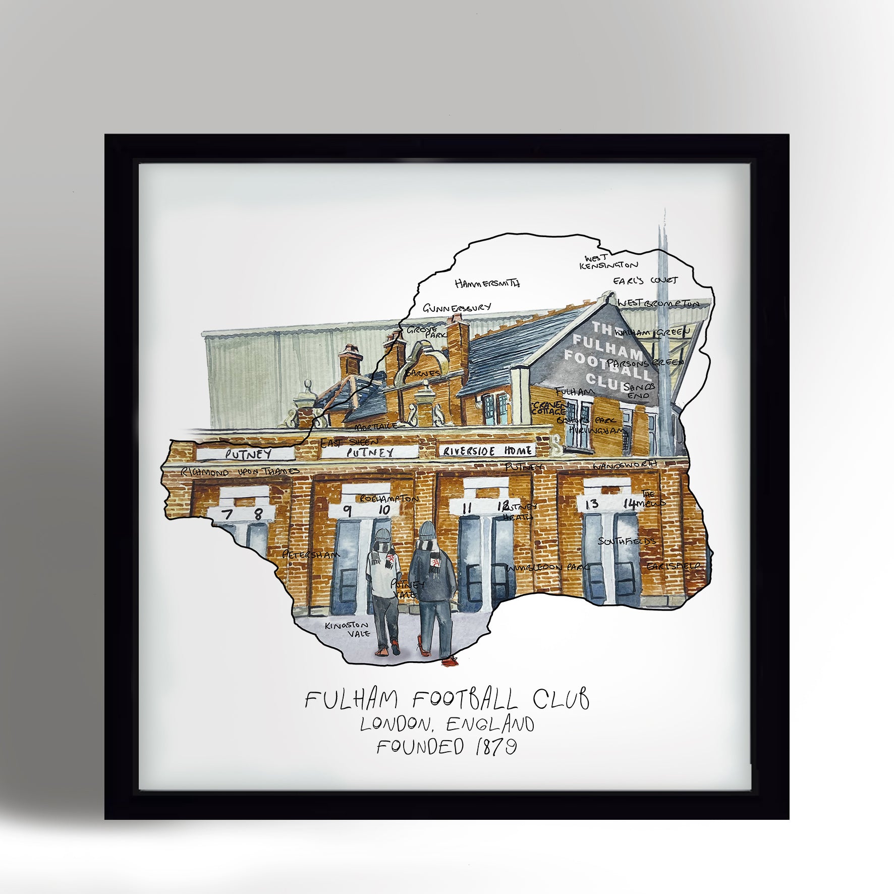 Fulham Football Club Print – jh-football-prints
