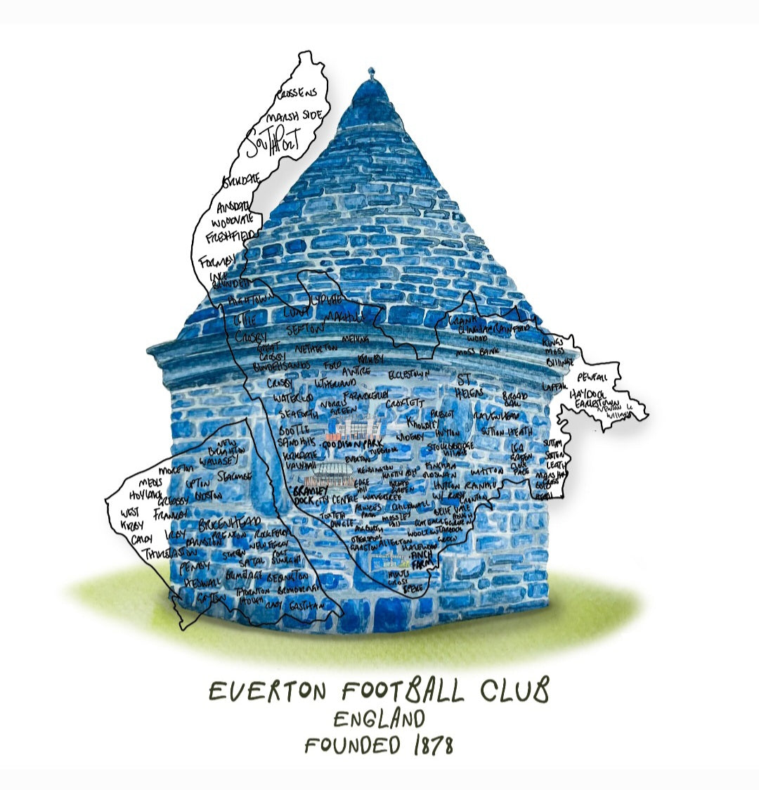 Everton Football Club Print – jh-football-prints