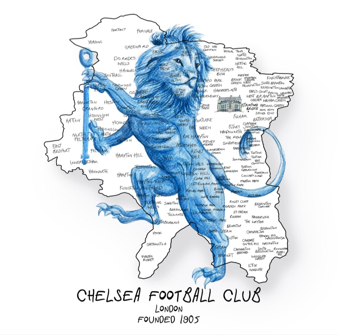 Chelsea Football Club Print – jh-football-prints